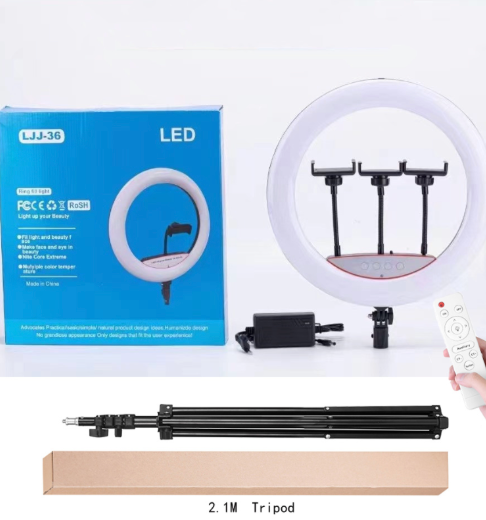 Ljj 45 Ring Light Foldable Desk Led Selfie Fill With Tripod Stand Stud